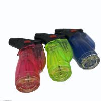 China Custom Logo Metal Torch Cigar Lighter Gun Windproof Jet Flame 98% Ignition Rate for sale