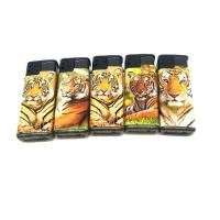China Customized Tiger Label Windproof Lighter DY-F007 6.8x2.58x1.3cm for European American Market for sale