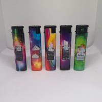 China Custom Windproof Jet Blue Flame Gas Lighter 7.88x2.1x1.1cm ABS AS for Promotions for sale