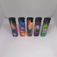 China Custom Windproof Jet Blue Flame Gas Lighter 7.88x2.1x1.1cm ABS AS for Promotions for sale