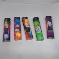 China Custom Windproof Jet Blue Flame Gas Lighter 7.88x2.1x1.1cm ABS AS for Promotions for sale