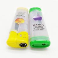 China Beautiful Butterfly Pattern Customization Portable Refillable Candle Electric Lighter for sale