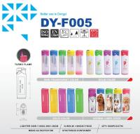 China Beautiful Butterfly Pattern Customization Portable Refillable Candle Electric Lighter for sale