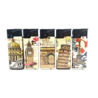 China Custom Logo Electronic Turbo Flame Mini Lighter 6.8x2.58x1.3 cm for Advertising Gifts for sale