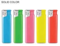 China Refillable Disposable Metal Gold Electronic Gas Lighter 8.0 cm Europe Standard for Cigarette for sale