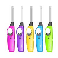 China Refillable Plastic Barbecue Gas Lighter 27.1cm ABS Shell Steel Tube ISO 22702 for sale