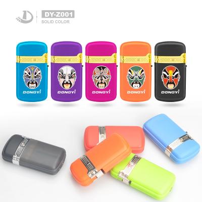 China Plastic Windproof Lighter DY-Z001 7.38x3.8x1.97 cm Multi Colors Custom Logo for sale