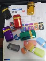China Refillable Piezo Windproof Gas Lighter ABS Plastic 7.38cm Flip Turbo Flame for sale
