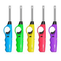 China Refillable BBQ Gas Lighter Stainless Steel Tube 26.8cm ABS Shell ISO 22702 for sale