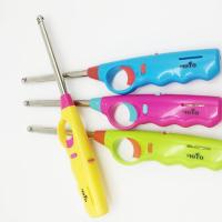 China Refillable Long Gas BBQ Lighter with Metal Tube 27.3cm ABS Kitchen Lighter DY-B009 for sale