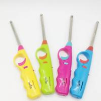 China Refillable Long Gas BBQ Lighter with Metal Tube 27.3cm ABS Kitchen Lighter DY-B009 for sale