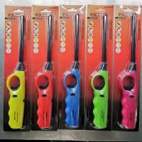 China Refillable Long Gas BBQ Lighter 27.3cm Metal Tube Kitchen Candle Lighter Custom Logo for sale