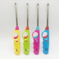 China Refillable Long Gas BBQ Lighter 27.3cm Metal Tube Kitchen Candle Lighter Custom Logo for sale