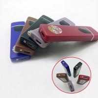 China Rechargeable USB Fingerprint Induction Lighter 8.3cm Heat Coil Windproof Electronic Lighter for sale