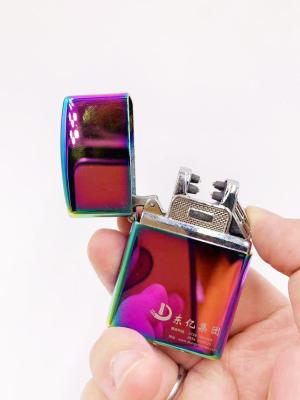 China Metal USB Double Arc Charging Waterproof Electronic Cigarette Lighter 6x4x1.5cm for sale