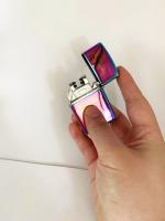 China Metal USB Double Arc Charging Waterproof Electronic Cigarette Lighter 6x4x1.5cm for sale