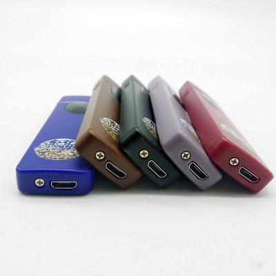 China USB Rechargeable Windproof Electric Torch Lighter 7.77cm Custom Cigar Lighter for sale