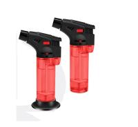 China Jet Flame Gas Torch Lighter for Cigar Smoking 82mm ABS AS EN13869 Certified for sale