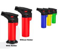 China Unique Design Jet Torch Lighter 82mm ABS Cigarette Lighter Gas Refillable Smoking Accessories for sale