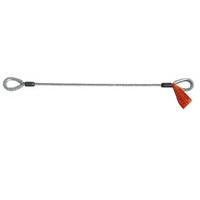 China 3/8 x 10' Thimbled Eye Galvanized Stage Sling - 7x19 Aircraft Cable for sale