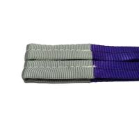China 1t Duplex Webbing Lifting Sling Strap 1 ton Cargo Lifting Flat Eye for sale