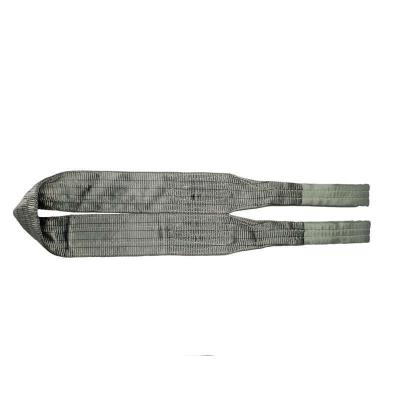 China 4t Lifting Sling Flat Eye Webbing Sling Polyester Heavy Duty Grey 4 Ton for sale