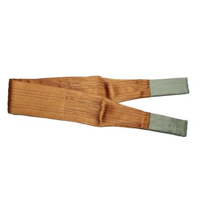 China 6t Flat Lifting Sling Heavy Duty Polyester Brown 6 Ton Brown for sale