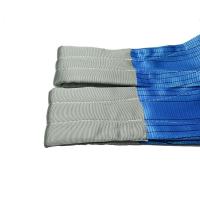 China 8t Sling Lifting Strap Flat Woven Polyester Sling for Lifting a Merchandise or Vehicle for sale