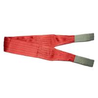 China 5t Polyester Webbing Flat Sling Vertical Load Capacity 5 Ton Red for sale