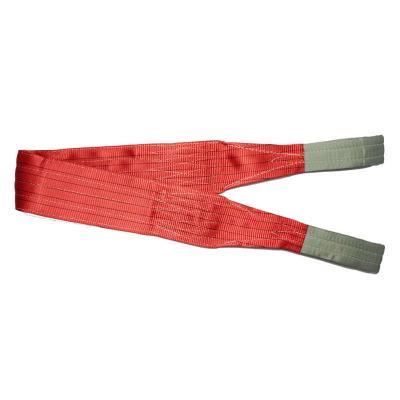 China 5t Polyester Webbing Flat Sling Vertical Load Capacity 5 Ton Red for sale