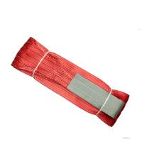 China 5t Polyester Webbing Flat Sling Vertical Load Capacity 5 Ton Red for sale