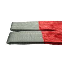 China 5t Polyester Webbing Flat Sling Vertical Load Capacity 5 Ton Red for sale