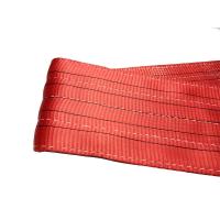 China 5t Polyester Webbing Flat Sling Vertical Load Capacity 5 Ton Red for sale