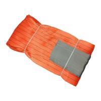 China 10t Heavy Duty Industrial Polyester Webbing Sling 10 ton Orange for sale