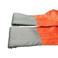 China 10t Heavy Duty Industrial Polyester Webbing Sling 10 ton Orange for sale