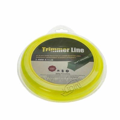 China Brush cutter spare parts Square shape 1 LB fluorescent grass trimmer nylon line for grass weeder gasoline for sale