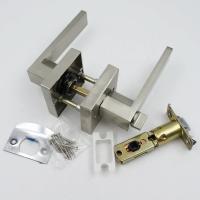 China American zinc alloy three-lever handle lock black mute modern access door lock for sale