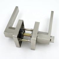 China American zinc alloy three-lever handle lock black mute modern access door lock for sale