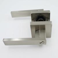 China American zinc alloy three-lever handle lock black mute modern access door lock for sale