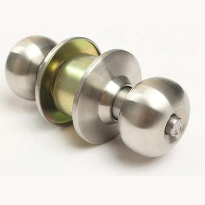 China Bedroom Kitchen Door Lock Cabinet Stainless Steel Ball Lock Tubular Lever Lock for sale