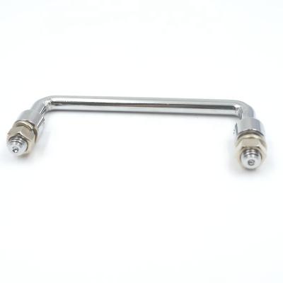 China Industrial Distribution Box Cabinet Door Handle With Hole Gasket Handle SUS304 Pull Handle for sale