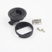 China Boat Latch Pull Type Flat Embedded Circular Plastic Handle for sale