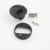 China Boat Latch Pull Type Flat Embedded Circular Plastic Handle for sale