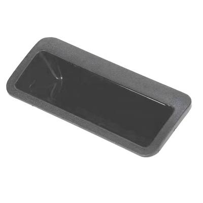 China Black Plastic Concealed Handle Embedded Cabinet Pull Handle for sale