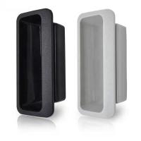 China Black Plastic Concealed Handle Embedded Cabinet Pull Handle for sale