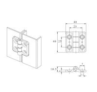 China Zinc Alloy Commercial Door Cabinet Butterfly Hinge, Rotate 180 degrees Door Hinge For Furniture for sale