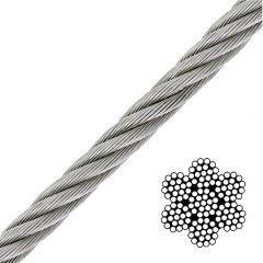 China 3/32X5000' 7X19 Stainless Steel Aircraft Cable T316 for sale
