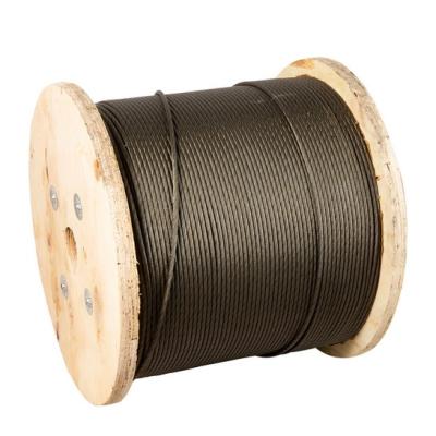 China Ungalvanized Steel Wire Rope for Drawing 6*37+FC 6*37+IWRC for sale