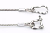 China Stainless steel wire rope suppression with rigging for sale