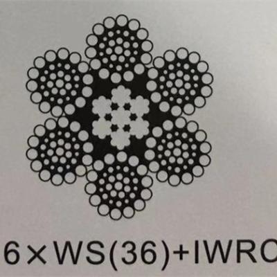 China 6XWS(36)+FC 6XWS(36)+IWRC Stainless Steel Wire Rope for sale